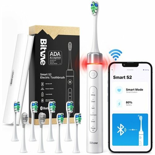 Зубная щётка электрическая Bitvae S2 Toothbrush, белая