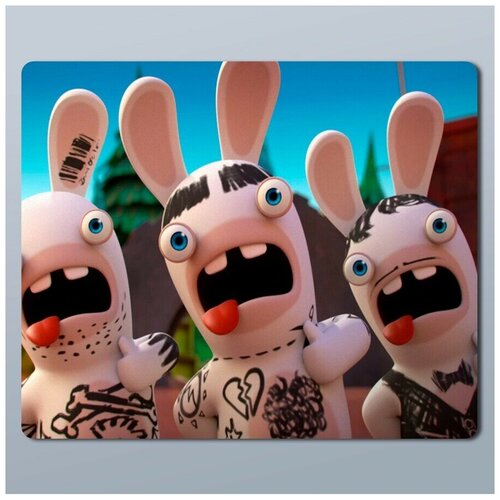 Коврик для мыши с принтом игры Rabbids Invasion - 1119