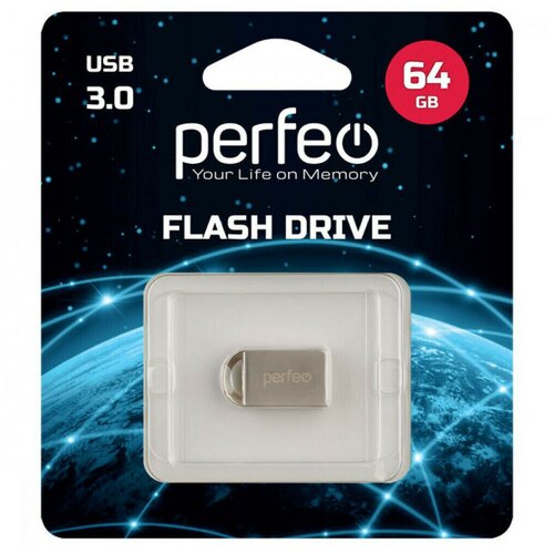 USB Флеш-накопитель USB накопитель Perfeo 3.0 64GB M11 Metal Series