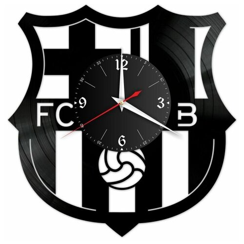 Часы из винила Redlaser "ФК Барселона, герб клуба " VW-12159