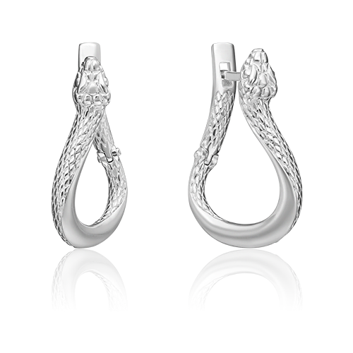 Серьги PLATINA, серебро, 925 проба, серебрение, серебряный