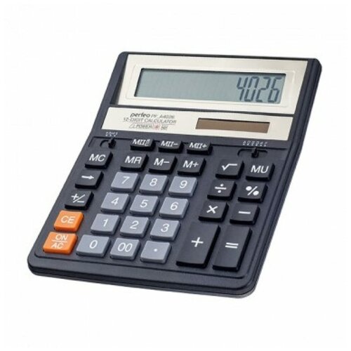 Настольный калькулятор Perfeo PF_A4026, черный