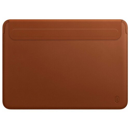 Аксессуар Чехол Wiwu для APPLE Macbook 16.2 2021 Skin New Pro 2 Leather Sleeve Brown 6936686401494