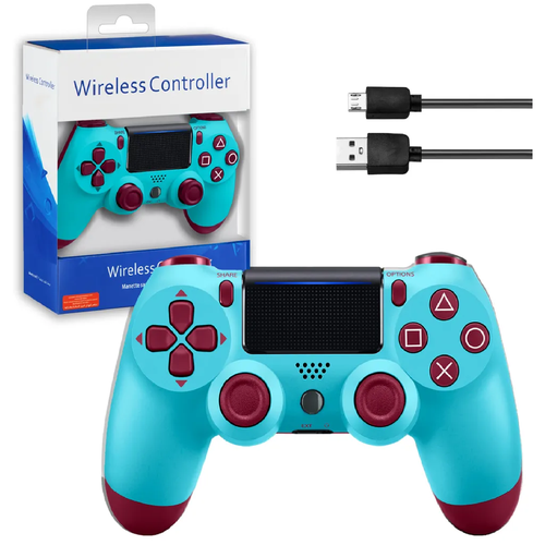 Геймпад-Джойстик для Playstation 4 беспроводной Wireless Controller / Блютуз контроллер PS4 (бирюзовый)