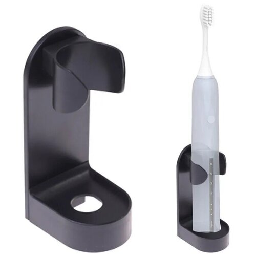 Держатель настенный черный для электрических зубных щеток Oral-B, Xiaomi, Philips и других, подставка для зубной щетки.