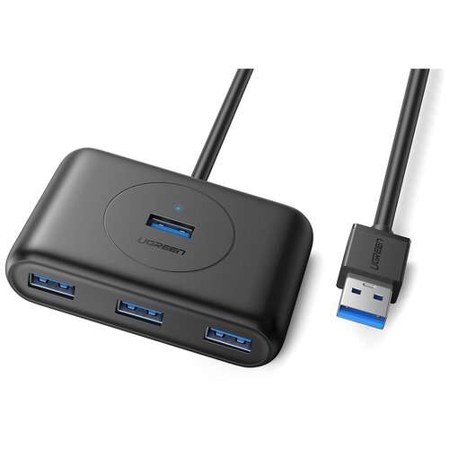Хаб USB Ugreen UG-20291 USB 3.0 4 ports 0.8m Black