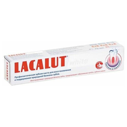 Зубная паста LACALUT White, 75мл