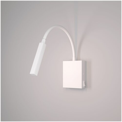 Бра \ Настенный светодиодный светильник на гибкой ножке Elektrostandard KNOB 40118/LED, белый