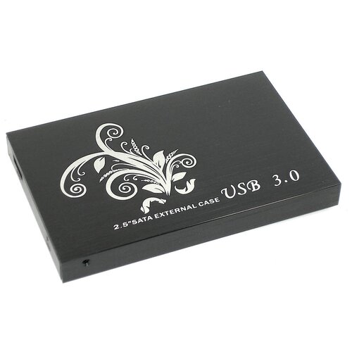 Бокс для жесткого диска 2.5" алюминиевый USB 3.0 DM-2512, черный