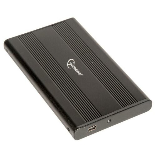 Внешний корпус 2.5" Gembird EE2-U2S-5-S, (HDD/SSD (DAS) черный USB 2.0, SATA, металл, [accessories] EE2-U2S-5