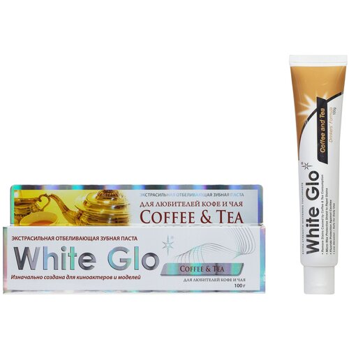 Зубная паста White Glo, отбеливающая для любителей кофе и чая, 100г