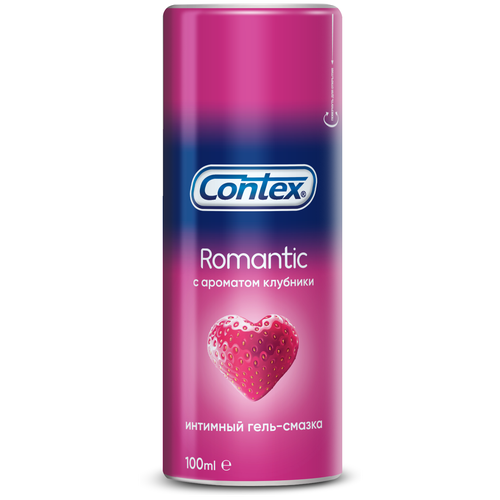 Гель-смазка  Contex RoMantic с ароматом клубники, 160 г, 100 мл, клубника, 1 шт.