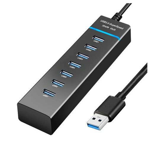 USB Hub разветвитель 7 портов USB 3.0 5 Гбит/с (USB концентратор)