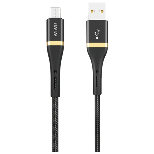 Кабель для зарядки и передачи данных Wiwu USB TO MICRO ED-102 (2 м) Black