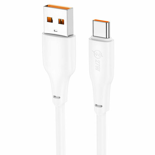 Кабель USB HOCO X93 Force USB - Type-C, 3A, 27W, 1 м, белый