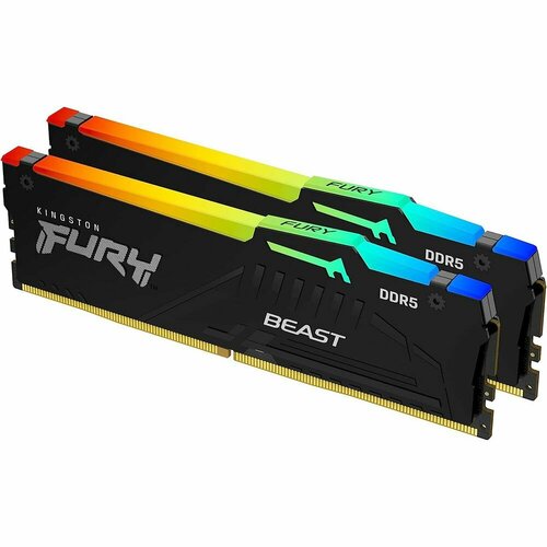 Модуль памяти 64GB DDR5 4800 FURY Beast Black RGB PnP