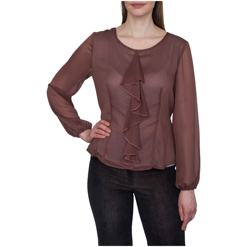 Блуза Galar, размер 46, коричневый