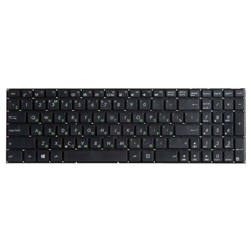 Клавиатура ZeepDeep партномер: (0KNB0-612GRU00) для ноутбука Asus X551M, F551, D550, R505, R512, R515, TP550L, TP550L, черная без рамки, гор. Enter