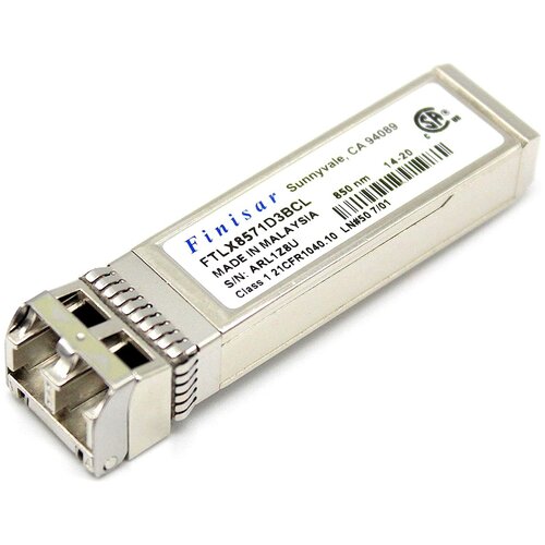 Трансивер Finisar FTLX8571D3BCL SFP+ Transceiver 100Base-SR/SW 10Gb/s 850nm