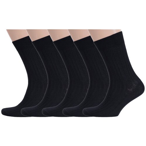 Носки RuSocks, 5 пар, размер 29 (44-45), черный