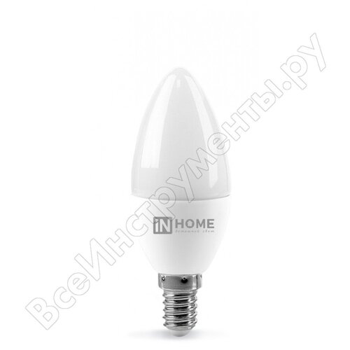 IN HOME Лампа светодиодная LED-СВЕЧА-VC 11Вт свеча 230В E14 6500К 1050лм IN HOME 4690612024844