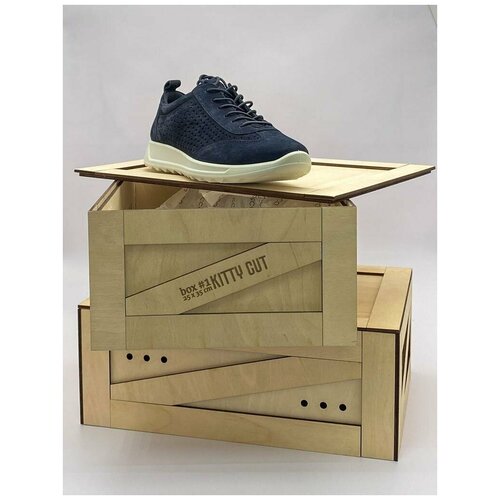 Kitty Cut / Комплект 2 шт. / Короб для хранения "Box #1" Wood / Коробка для хранения обуви, ящик для вещей / 35х25х13,5см / BOX01