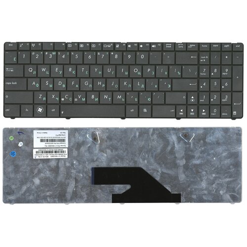 Клавиатура для ноутбука Asus MP-10A73SU-6984 черная, прямой шлейф