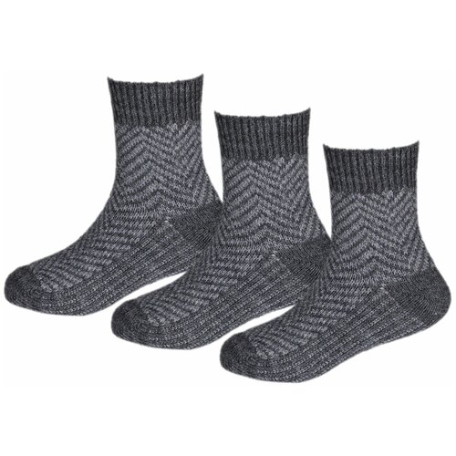 Носки RuSocks 3 пары, размер 20-22, серый
