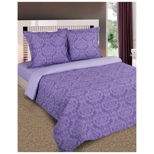 Комплект постельного белья АртПостель Византия, семейное, хлопок, фиолетовый