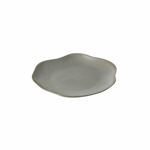 Тарелка ROOMERS TABLEWARE Shell, 22.6 см, каменная керамика, цвет серый (L9004-648U)