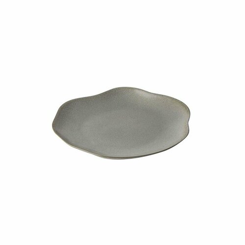 Тарелка ROOMERS TABLEWARE Shell, 22.6 см, каменная керамика, цвет серый (L9004-648U)