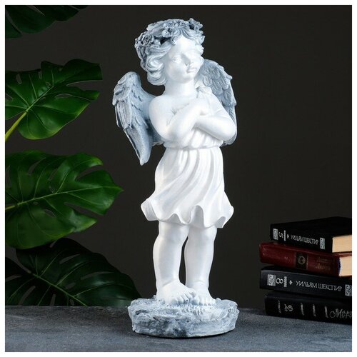 Хорошие сувениры Фигура "Ангел с венком" античный 48х23х20см
