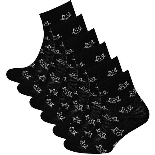 Носки STATUS, 6 пар, размер 23-25, черный