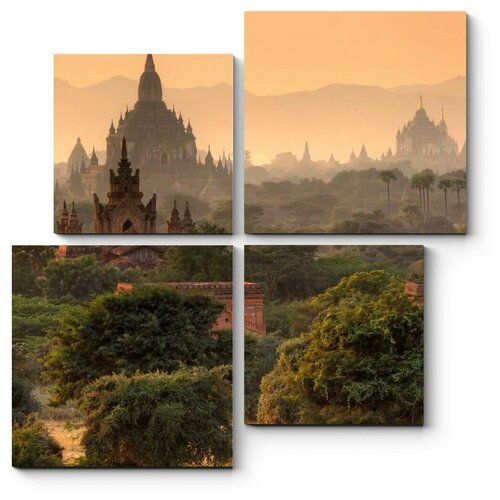 Модульная картина сказки баган Мьянма руины130x130