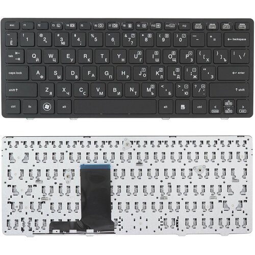 Клавиатура для ноутбука HP SG-45210-XUA черная с черной рамкой