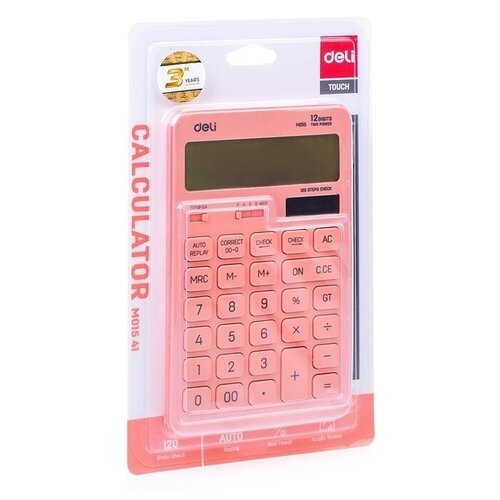 Калькулятор настольный Touch, красный 12-разр. EM01541