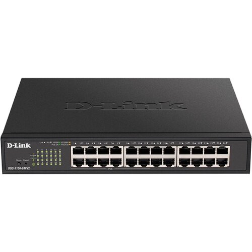 D-Link DGS-1100-24PV2/A3A Настраиваемый L2 коммутатор c 24 портами 10/100/1000Base-T