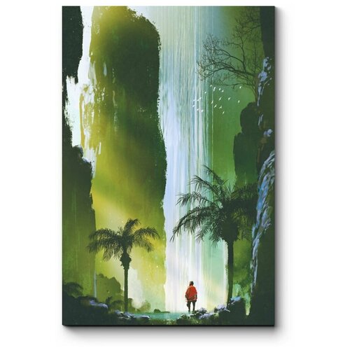 Модульная картина Тропический водопад 50x75