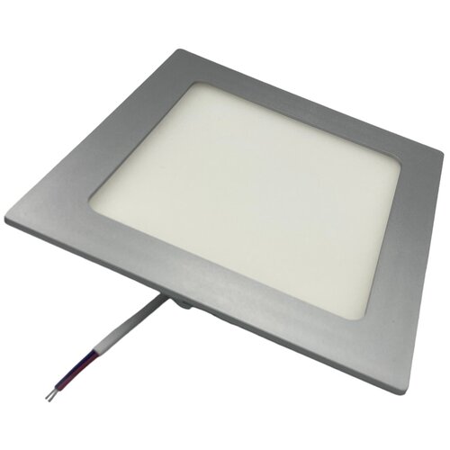Встраиваемый термопластиковый светильник серый квадратный 18Вт нейтральный 4500К