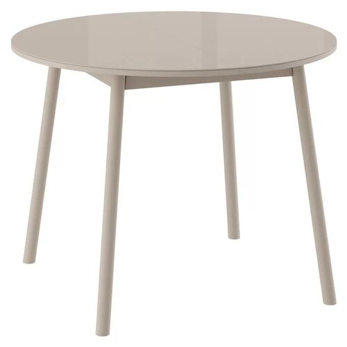 Стол кухонный Mamadoma ROUND-D100, ДхШ: 100 х 100 см, d: 100 см, толщина столешницы: 2 см, капучино/капучино
