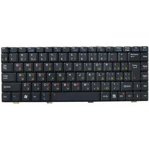 Клавиатура для ноутбука MSI Megabook S250, S260, S270 черная