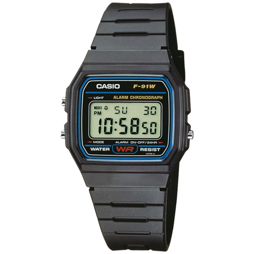 Наручные часы CASIO Collection Men F-91W-1YEG, черный