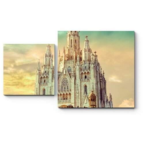 Модульная картина Храм Святого Сердца, Барселона80x48