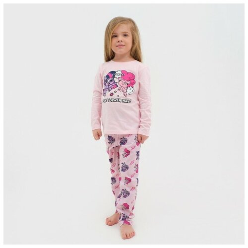 Пижама  Kaftan, размер Пижама детская для девочки My Little Pony, рост 110-116, розовый