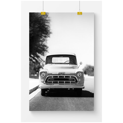 Постер для интерьера Postermarkt Винтажный автомобиль Chevrolet, 70х100 см, в тубусе