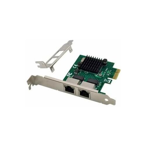 Сетевая карта PCIe x1 (BCM5718) 2 x RJ45 Gigabit Ethernet | ORIENT XWT-BM18L2PE