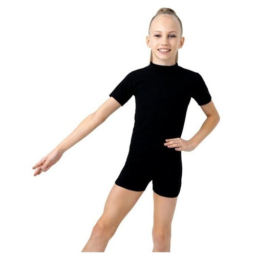 Купальник гимнастический  Grace Dance, размер 38, черный