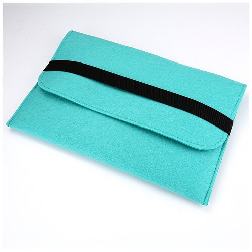 Чехол-конверт войлочный для ноутбука 15.6-16 дюймов, размер 40-27-2 см, бирюзовый