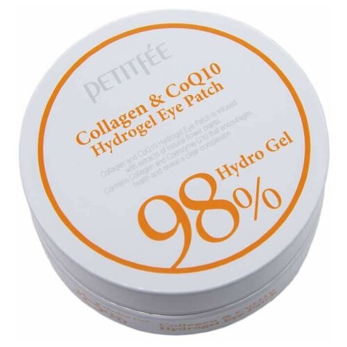 Petitfe'e / Гидрогелевые патчи с коллагеном Petitfee 98% Collagen & Co Q10 Hydro Gel Eye Patch