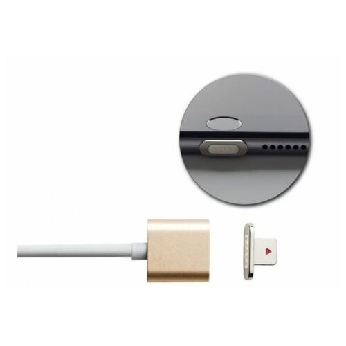 Кабель-переходник USB to Lightning Moizen Magnetic Charging Cable для iPhone, золотистый (1.2 m)